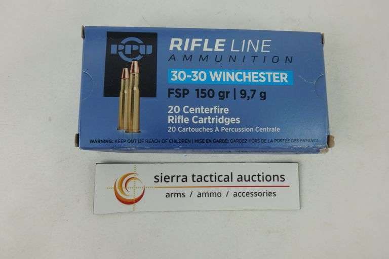 PPU-RIFLE LINE AMMO- 30-30 WIN FSP 150gr 9,7 g (1-20RND BOX) - Sierra ...