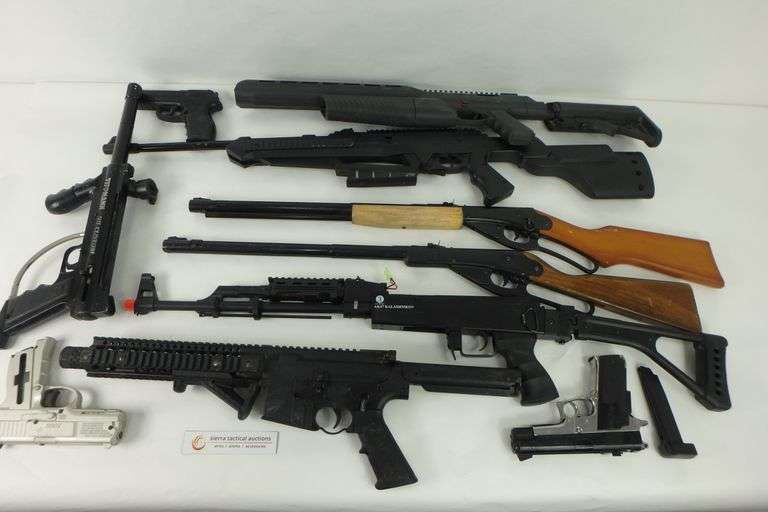 MIXED AIRSOFT/BB/PAINTBALL GUN LOT (10 PCS) - Sierra Tactical Auctions ...