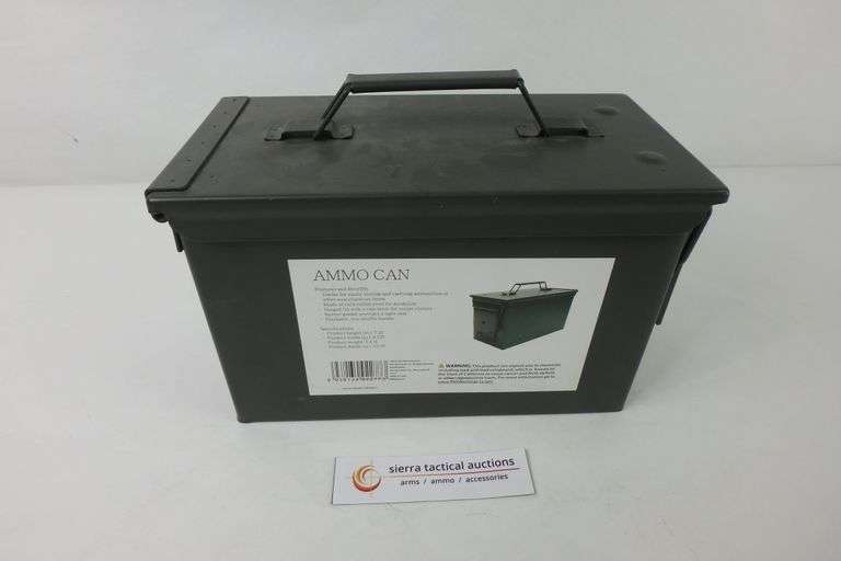 METAL AMMO CAN, WITH MAGAZINES, FAB DEFENSE BI-POD GRIP, LEATHER ...