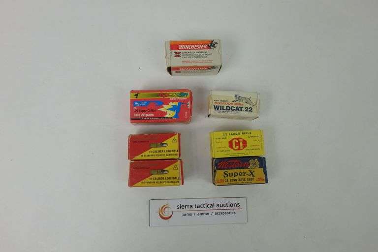 ASSORTED VINTAGE 22 CALIBER AMMO LOT - Sierra Tactical Auctions, Inc.