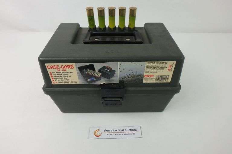 MTM CASE-GARD SF-100 20 GA SHOTSHELL BOX WITH 20 GA AMMO - Sierra ...