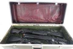 FOOT LOCKER TYPE BOX (3' x 1'3" x 11" approx) W/ BB GUNS *Local Pickup ...