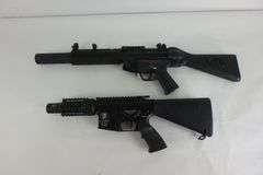 FOOT LOCKER TYPE BOX (3' x 1'3" x 11" approx) W/ BB GUNS *Local Pickup ...
