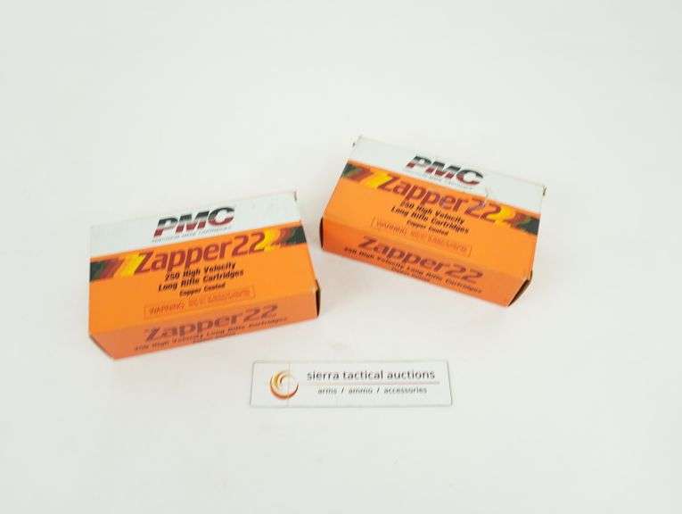 PMC ZAPPER 22 MINI-BRICK 22LR HV (450rnds TOTAL) - Sierra Tactical ...