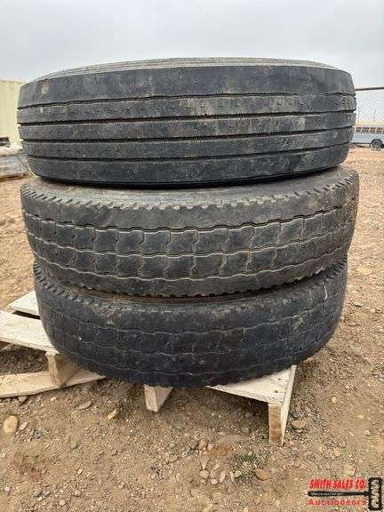 Pair of 11R24.5 Tires and Singular 285 / 75R24.5 Tire - Smith Sales Co ...