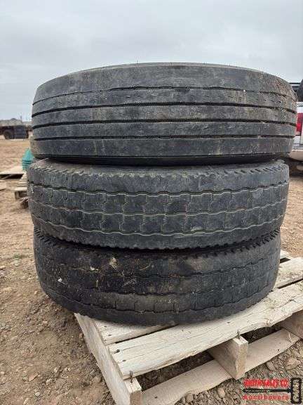 Pair of 11R24.5 Tires and Singular 285 / 75R24.5 Tire - Smith Sales Co ...