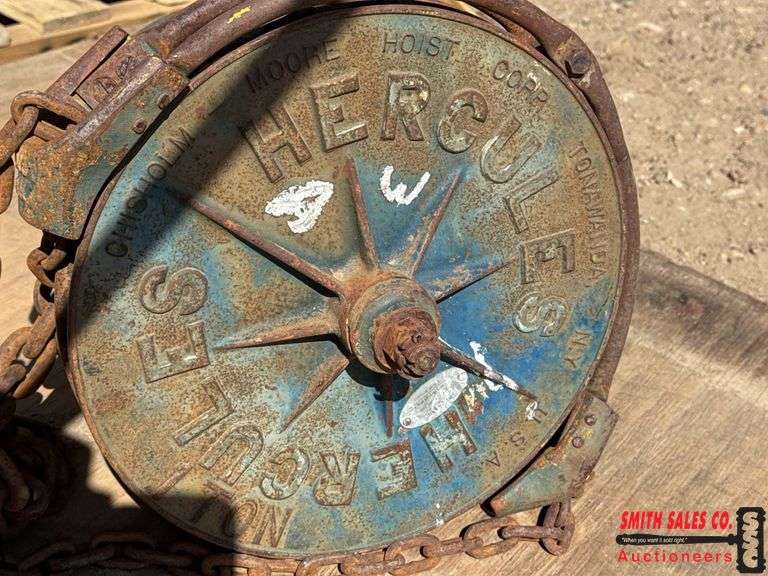 Hercules Overhead Crane 1 Ton - Smith Sales Co. Auctioneers