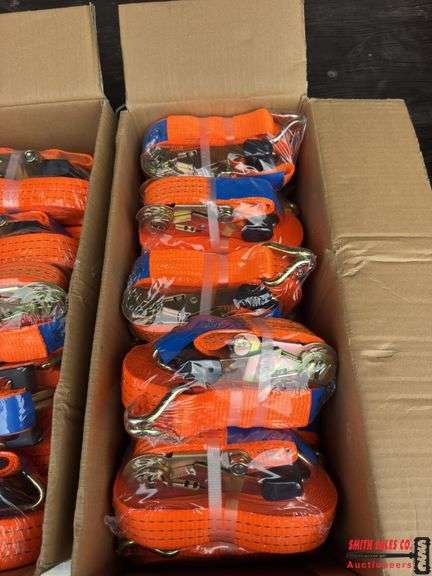 30 - 1 1/2 x 27 ft Ratchet Straps - Smith Sales Co. Auctioneers