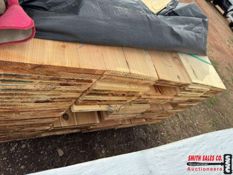 Unused Cedar 1x10 boards 8 ft long - Smith Sales Co. Auctioneers
