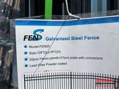 SKLP Unused 8 ft. Metal Fencing - Smith Sales Co. Auctioneers