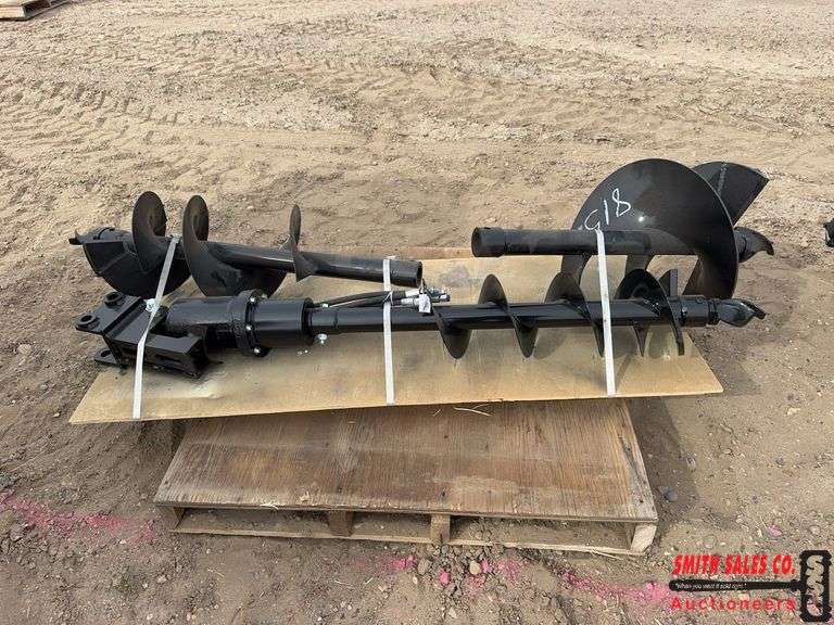 Auger w/ bits for Excavator - Smith Sales Co. Auctioneers
