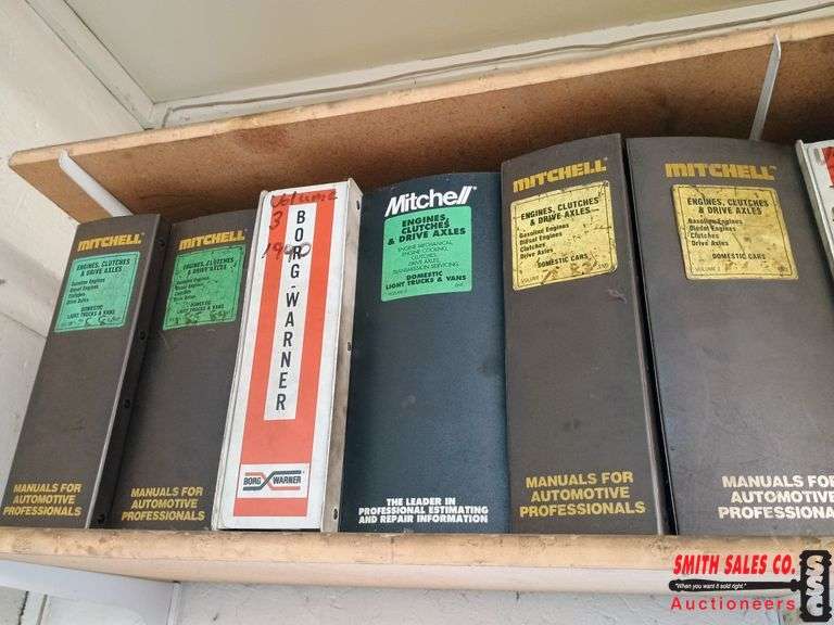 Lot of Shop Manuals and Parts Books - Smith Sales Auctioneers LLC