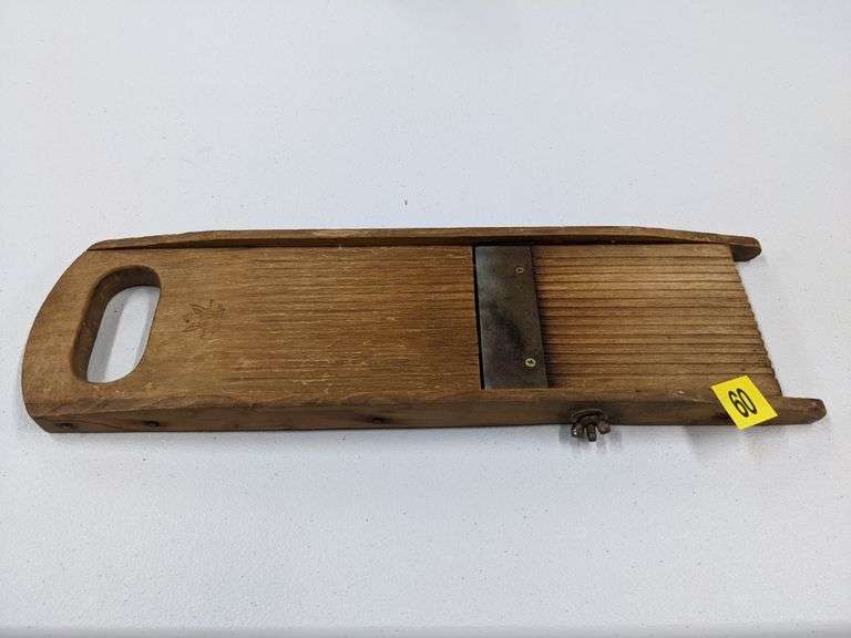 Vintage Wood Mandolin sauerkrout/cabbage slicer - South Auction