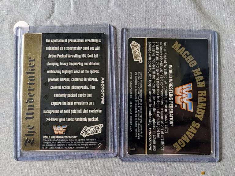 1994 Action Packed WWF Prototype Cards - South Auction