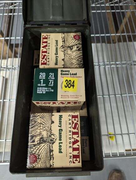 225 Rounds Estate 20ga Heavy Game Loads - South Auction