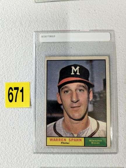 Warren Spahn 1961 Topps #200 - South Auction
