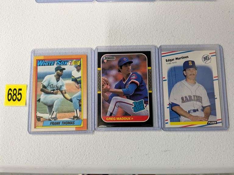 Maddux/Thomas/Martinez Rookie cards - South Auction