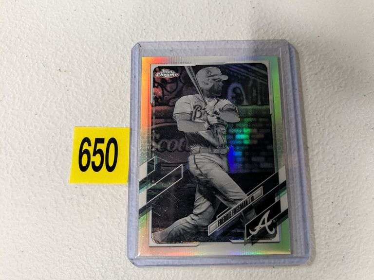 Freddie Freeman 2021 Topps Chrome #138 Negative Refractor - South Auction