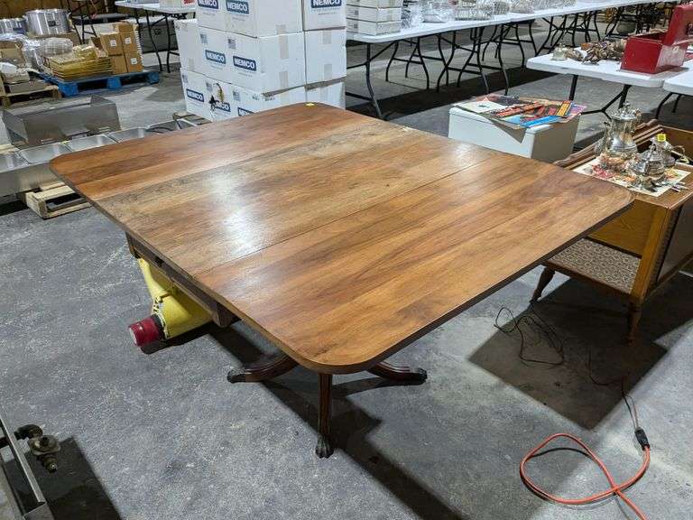 Vintage Wooden Drop Side Table - South Auction