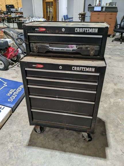Craftsman rolling tool box with contents - South Auction