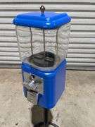 Vintage Blue Gumball Machine - South Auction