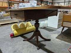 Vintage Wooden Drop Side Table - South Auction