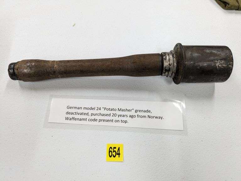 WWII Era German Model 24 "Potato Masher" Grenade - South Auction
