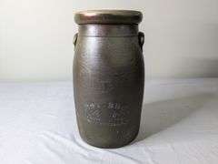 Vintage Neff Bros. Stoneware Pottery Churn - South Auction