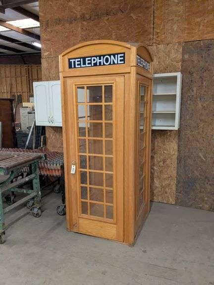Vintage Wooden Phone Booth - South Auction