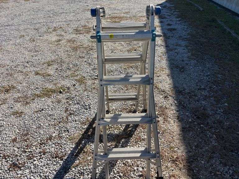 Werner Multi-Position Collapsible Ladder with Adjustable Hinges - South ...
