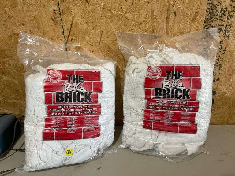 14lbs THE BIG BRICK Shop Rags - South Auction