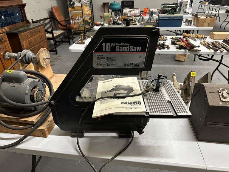 Ohio Forge 10-Inch Wood-Cutting Band Saw, Model No. 593-613 - South Auction