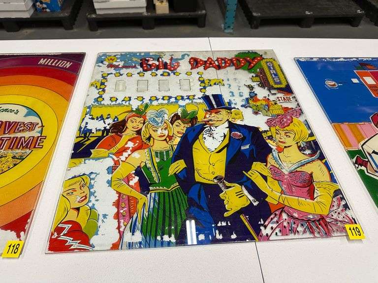 Williams ‘Big Daddy’ Pinball Machine Backglass, Circa 1960s - South Auction