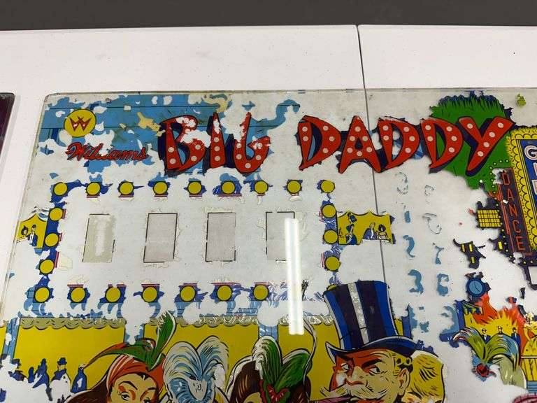 Williams ‘Big Daddy’ Pinball Machine Backglass, Circa 1960s - South Auction