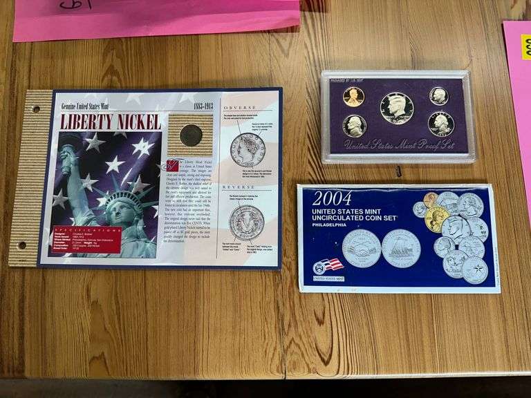 United States Mint Coin Collection Featuring Liberty Nickel, 2004 ...