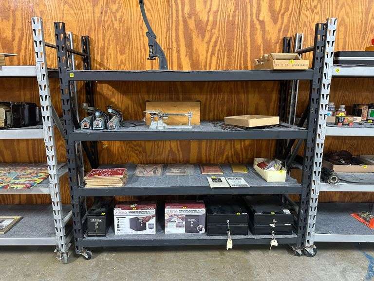 Pallet Rack on 4 Swivel Casters – 78” x 78” x 24” - South Auction