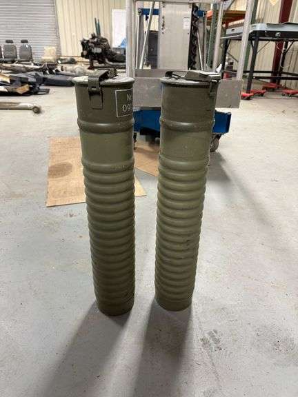 Military-Style Metal Storage Containers with Hinged Lids - South Auction