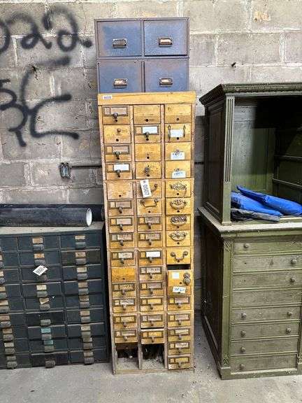 Wood and Metal Multi-Drawer Storage Cabinets with Hardware Included ...