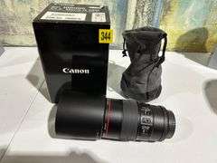Canon EF 100mm f/2.8L Macro IS USM Lens with Accessories - South Auction