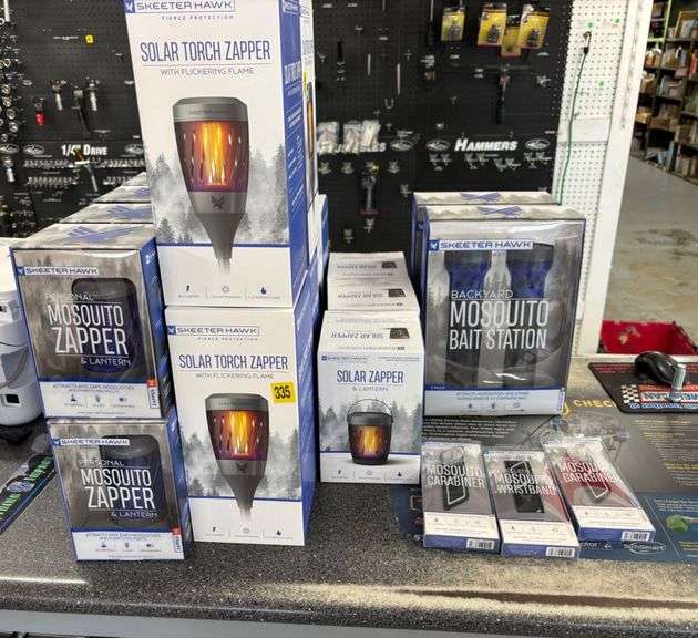 Skeeter Hawk Insect Control Products Set with Solar Torch Zappers and ...