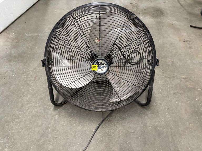 Maxx Air High Velocity Industrial Floor Fan with Adjustable Settings ...