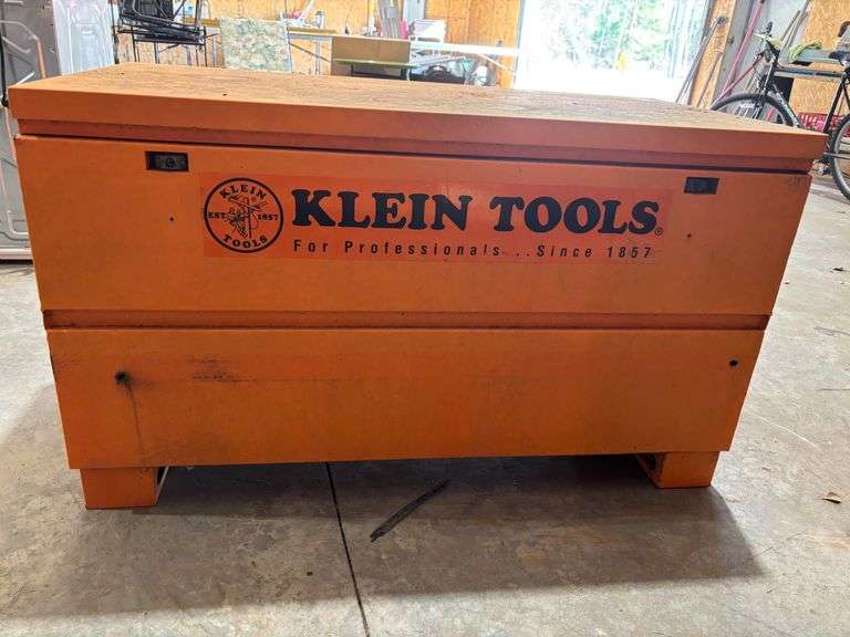 Klein Tools Orange Jobsite Storage Box - South Auction