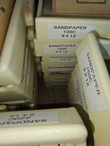 Large Box of Sandpaper - T&S Auction Service