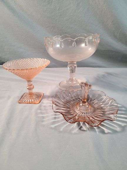 Pink depression glassware - T&S Auction Service