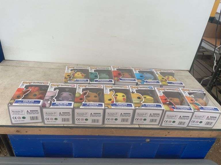 12 Pokémon, number 353, 453, 455, 504, 553, 580, 581, 629, 779, 781 ...