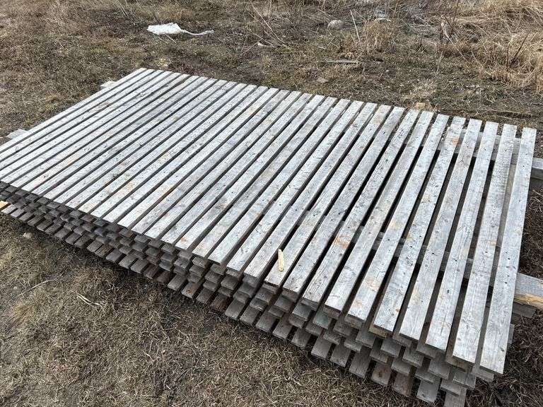 Locally made Wooden interlocking fence panels 5’ x 10’ - built so when ...