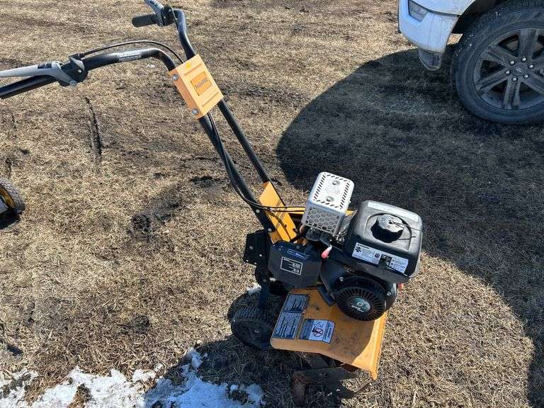 Poulan Pro tiller - owner says works - Taylors Auctioneers Ltd