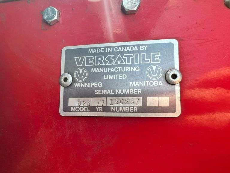 1977 Versatile 825 - Taylors Auctioneers Ltd