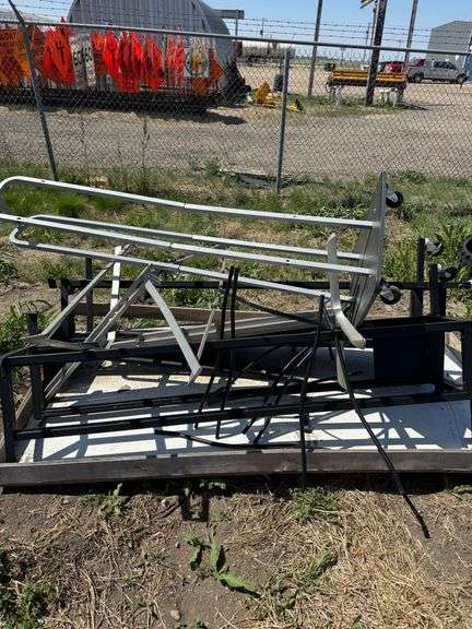 OFFSITE MELFORT: 3 display racks on wheels - Taylors Auctioneers Ltd