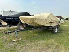 FiberTech Boat w/ 70hp Johnson - Taylors Auctioneers Ltd